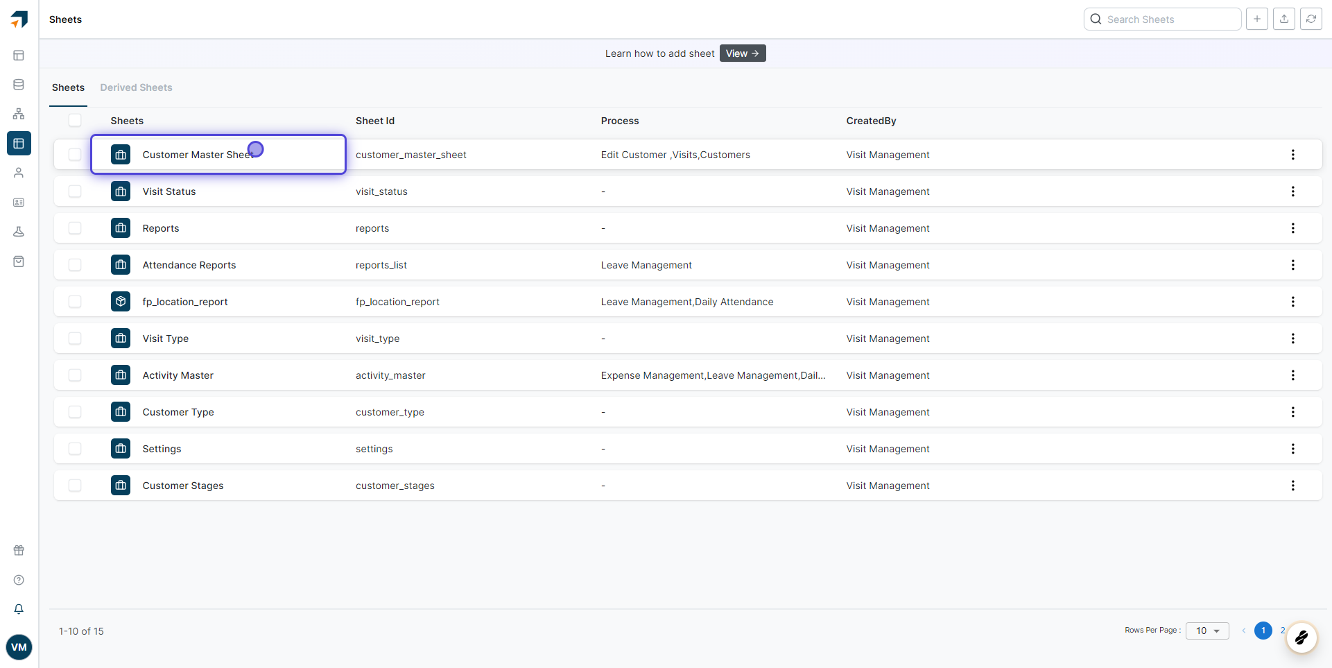 Get the Column Id of a Column from a Sheet