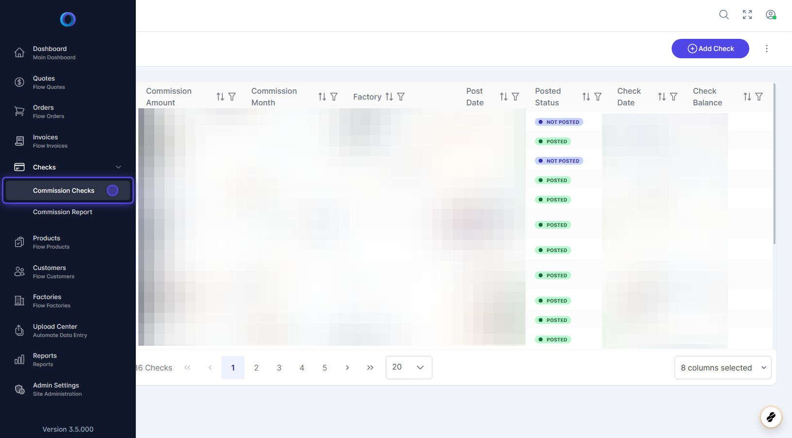 Adding a Check Manually