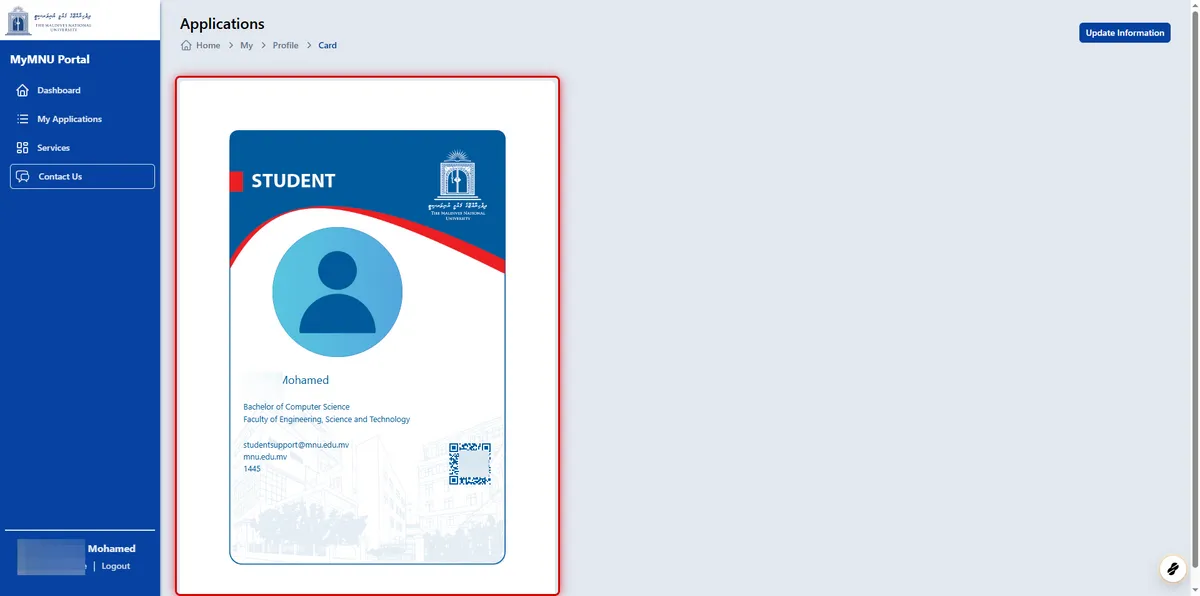 MyMNU Portal (Student)