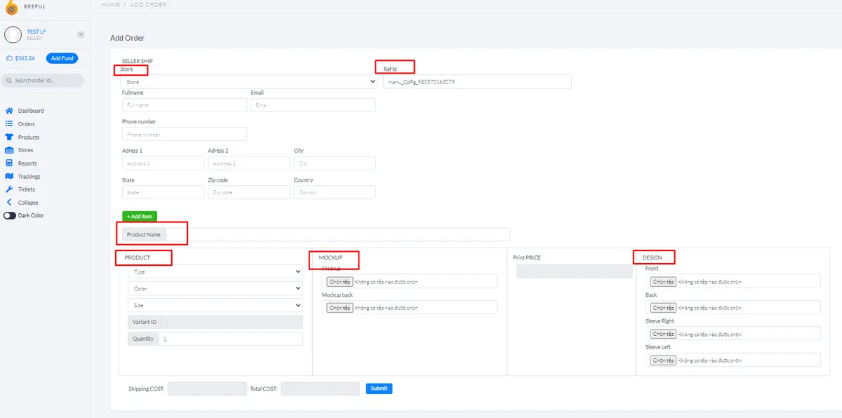 BEEFUL- HOW TO CREATE ORDER