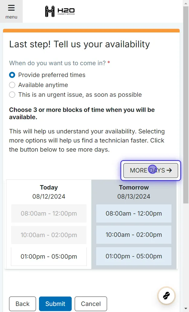 Submit a Maintenance Request using AppFolio