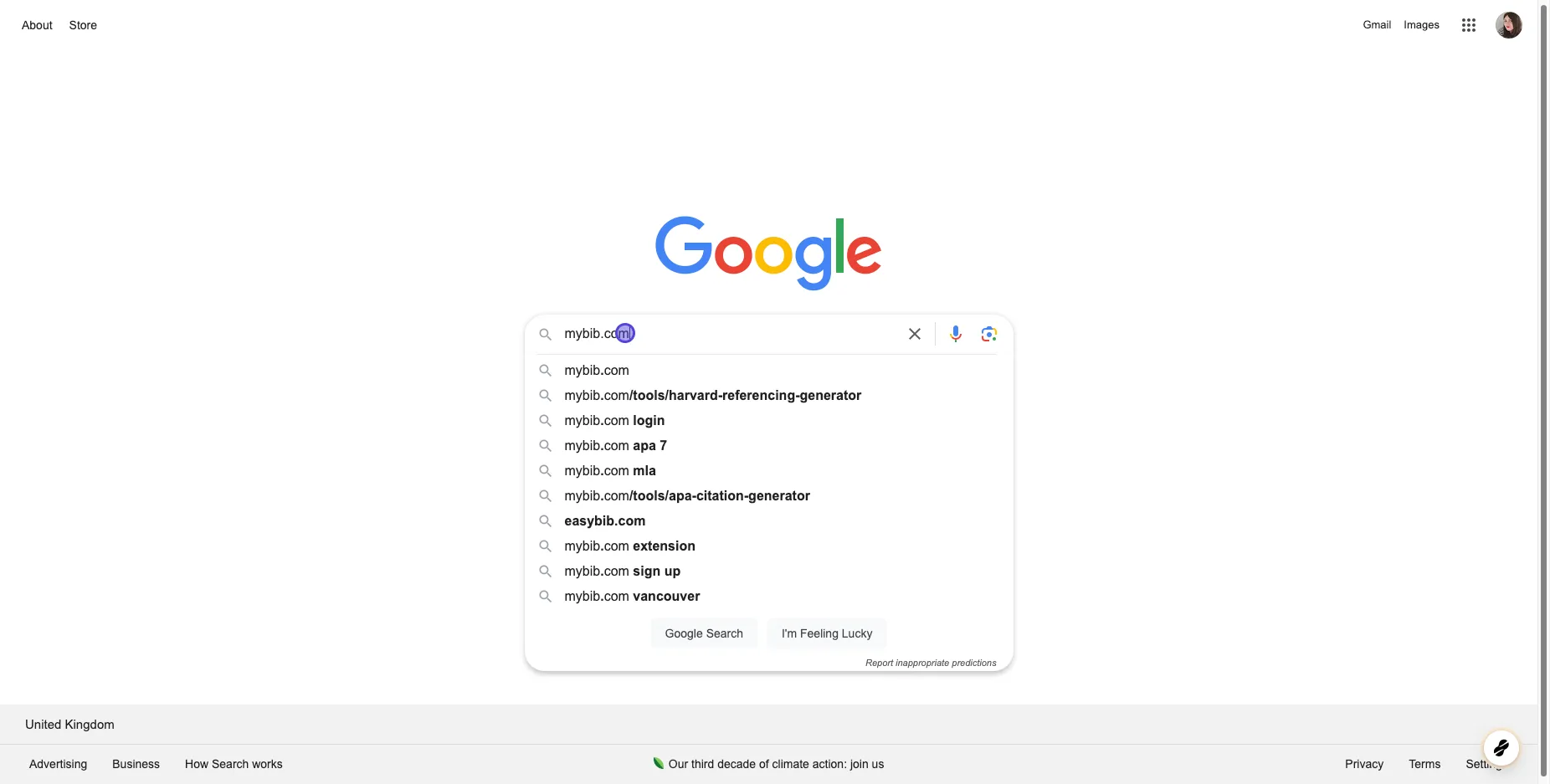 Generating a Harvard Reference with mybib.com