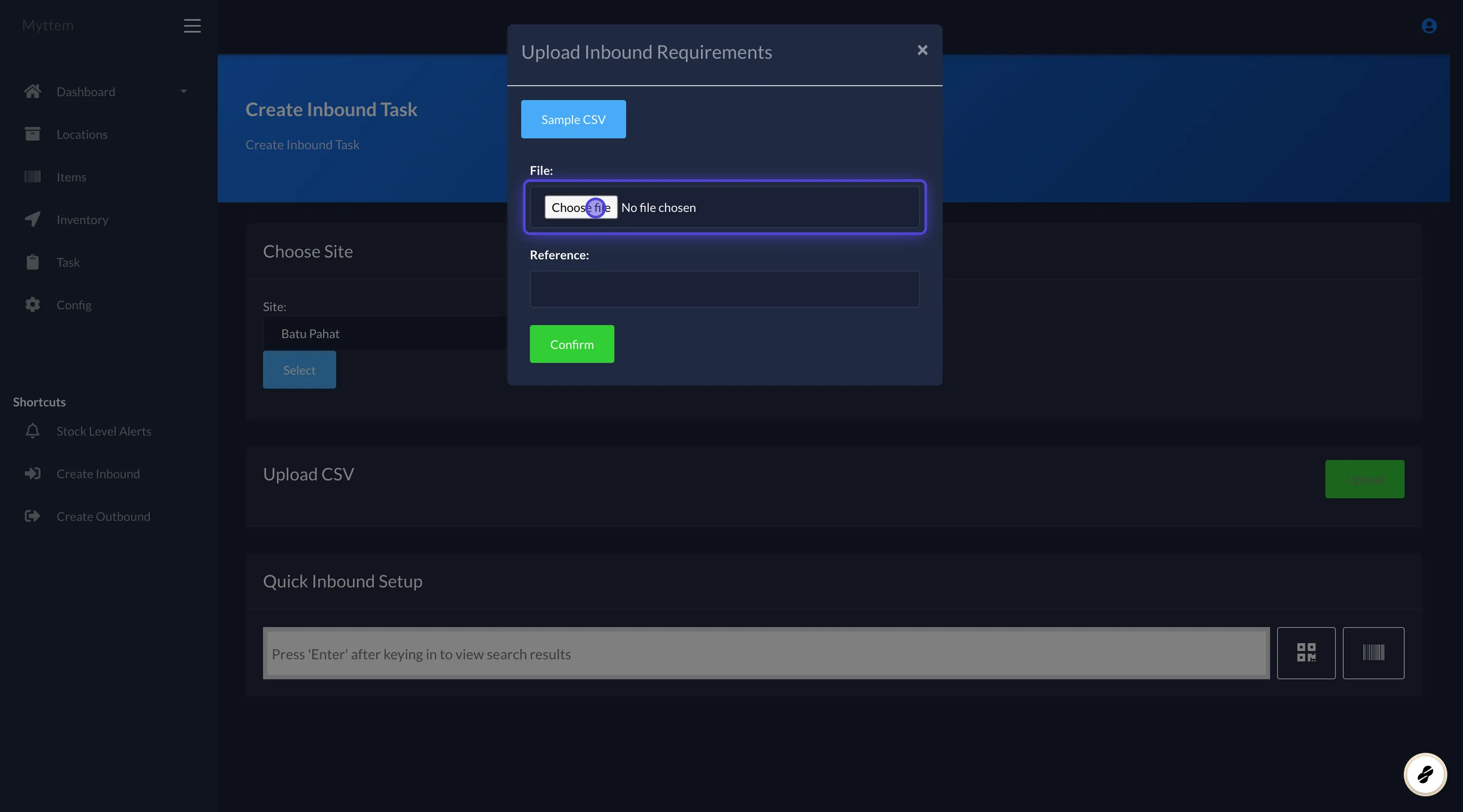 How to Create Inbound/Outbound Task