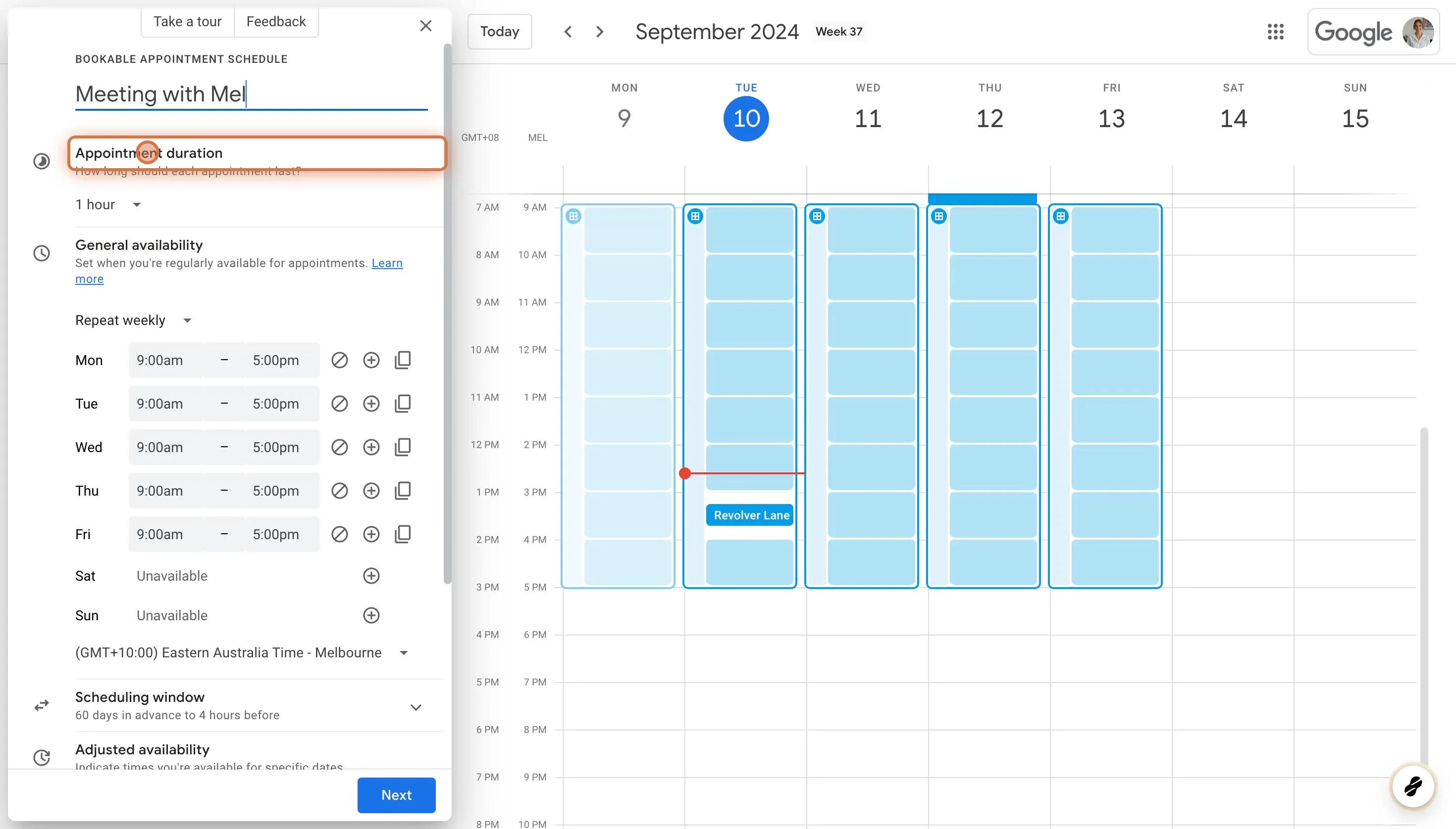 How to create an Appointment Schedule in Google Calendar