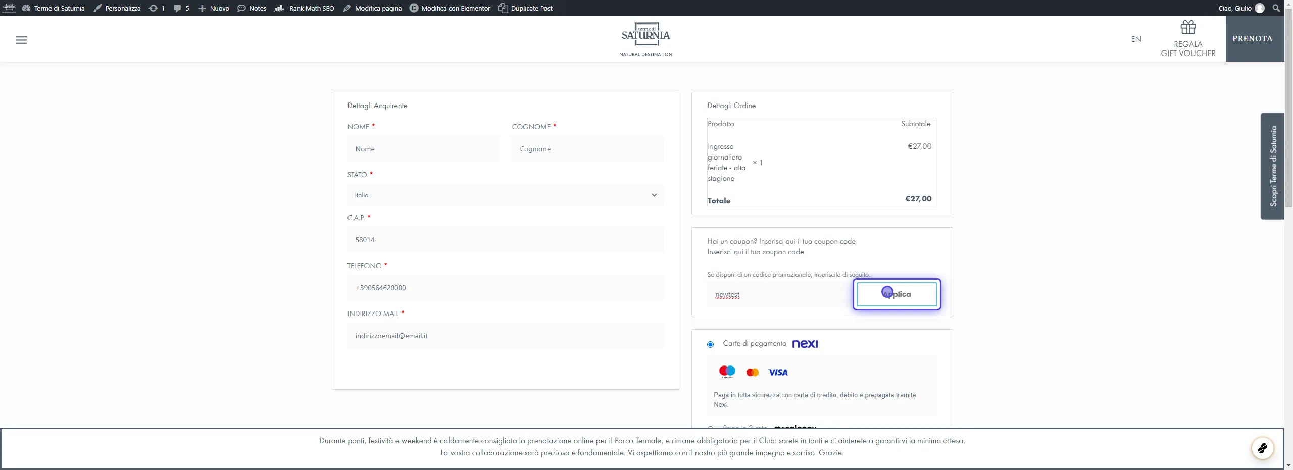 Tutorial utilizzo codice identificativo della struttura