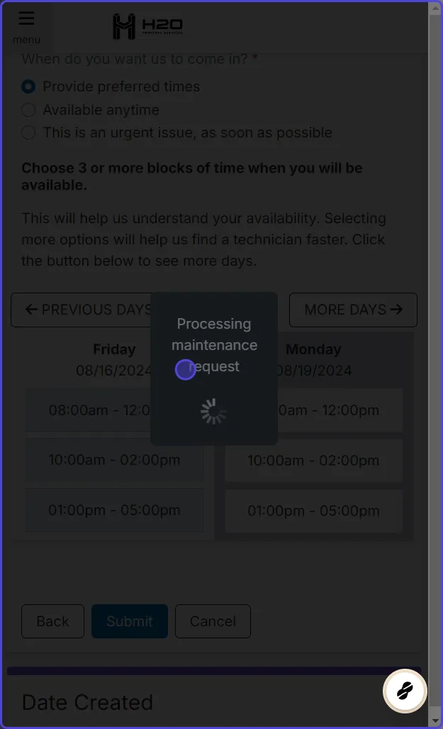 Submit a Maintenance Request using AppFolio