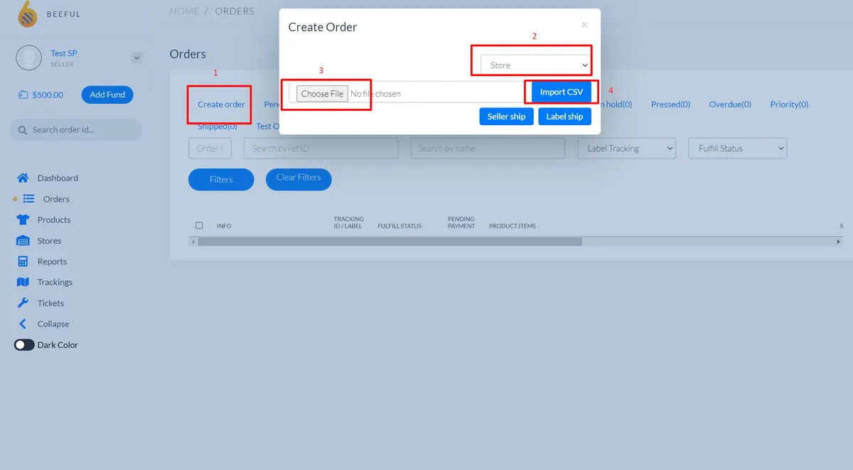 BEEFUL- HOW TO CREATE ORDER