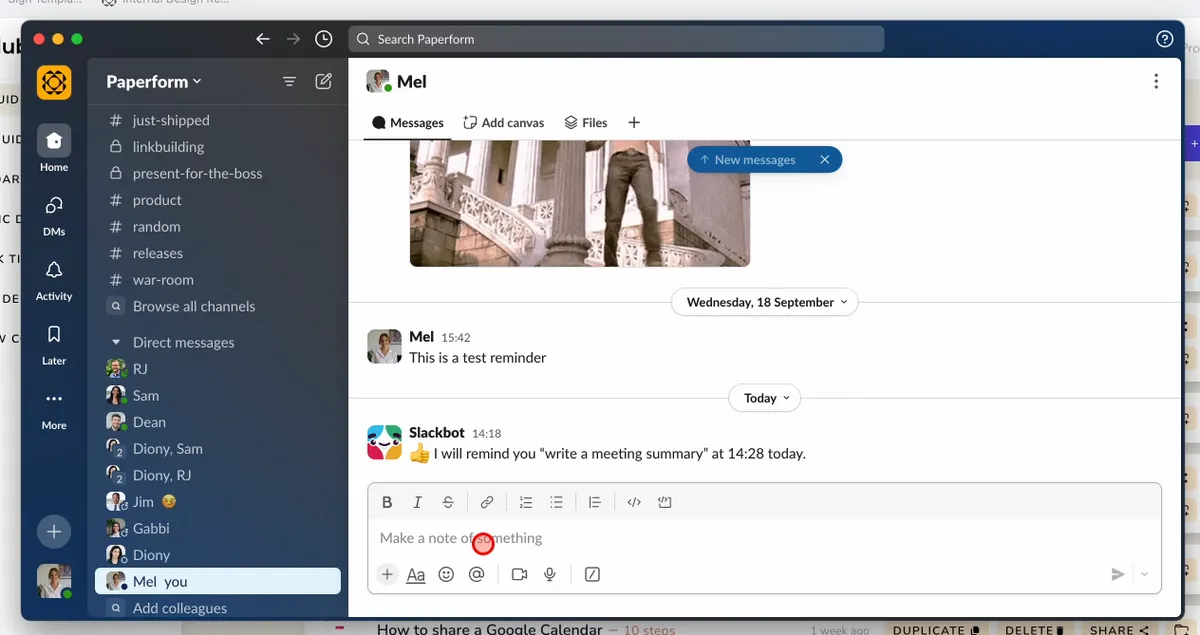 How to set and view reminders in Slack