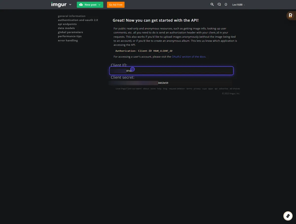 How to Get Imgur Client ID