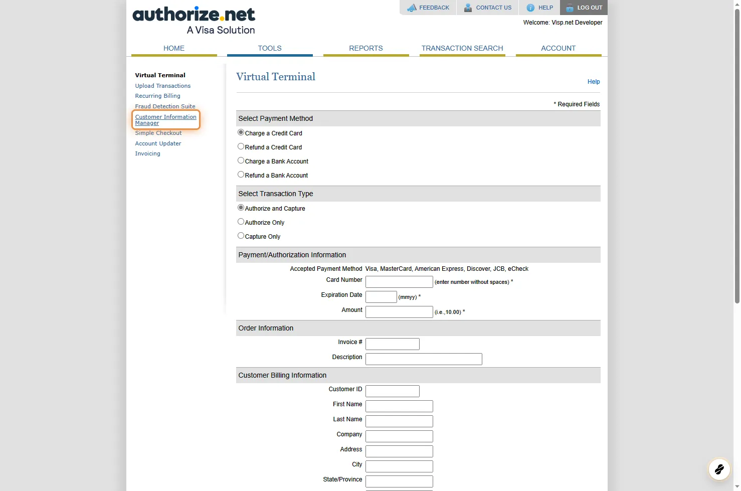 Edit CIM Customer ID to Add a New Unique ID