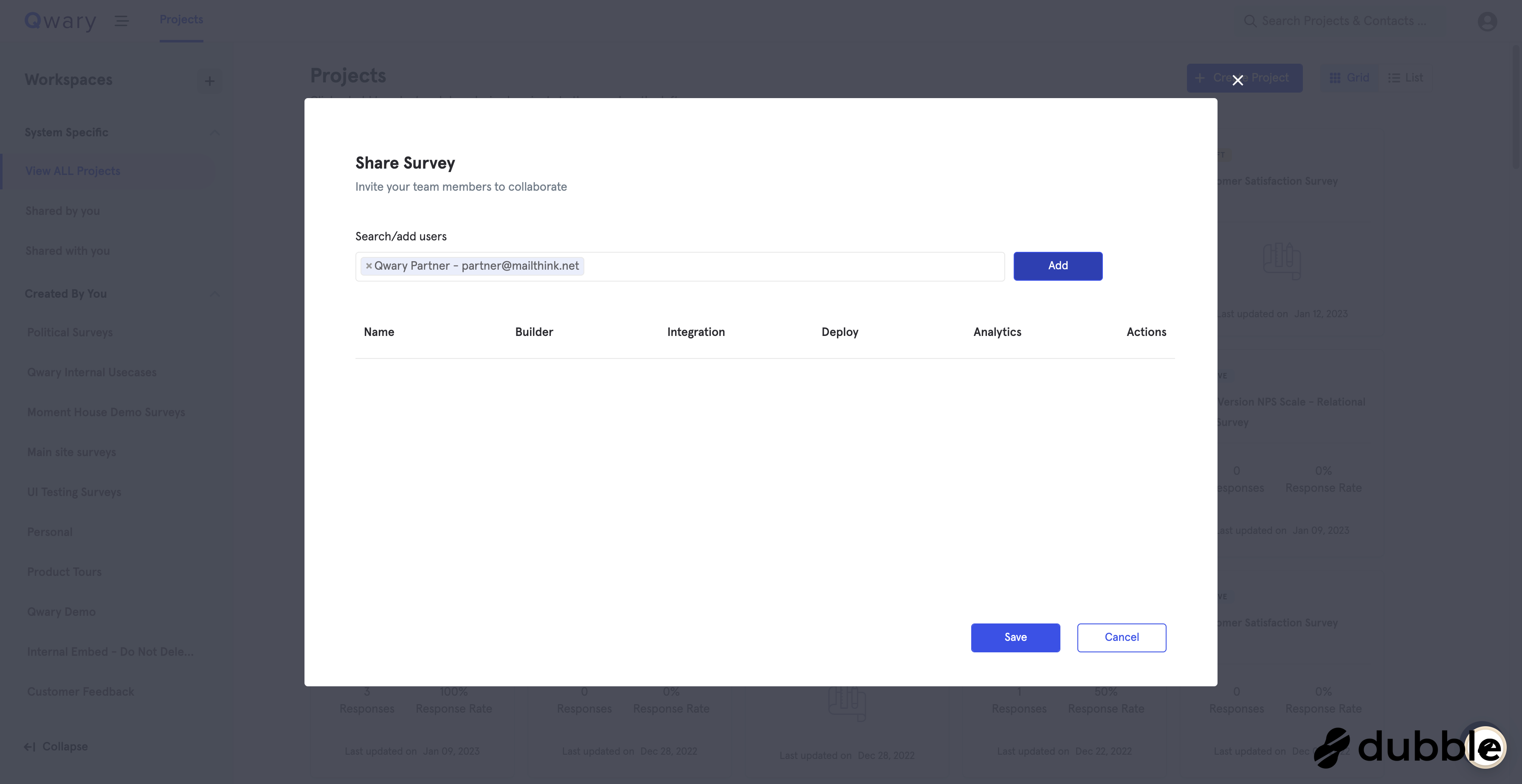 Share Survey - Product Guide